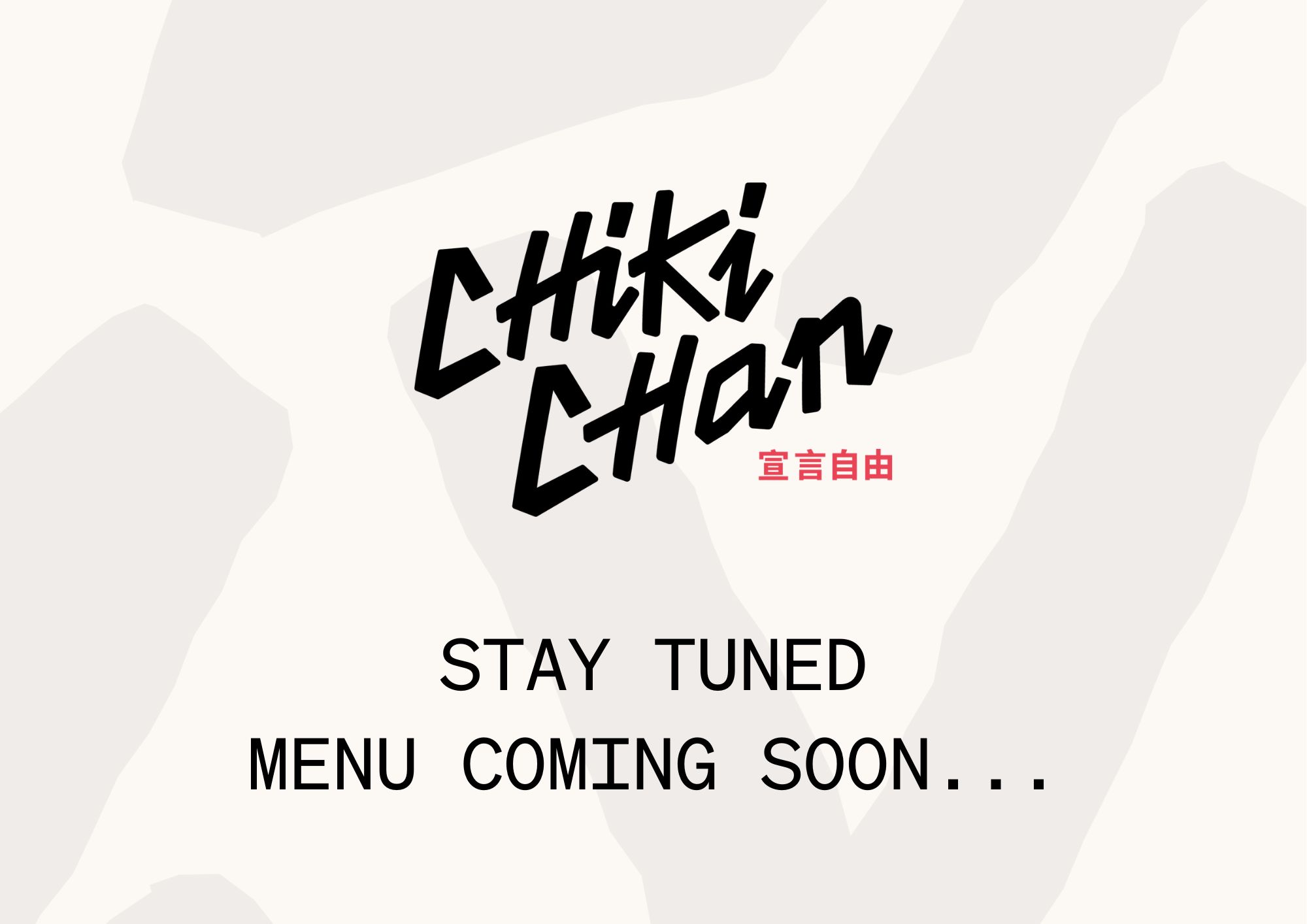 Menu - Chiki Chan