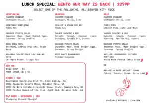 Menu - Chiki Chan Asian Fusion Dining & Drinks in Mordialloc VIC