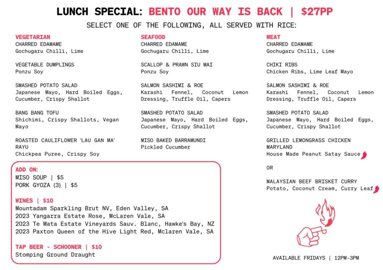 Menu - Chiki Chan Asian Fusion Dining & Drinks in Mordialloc VIC